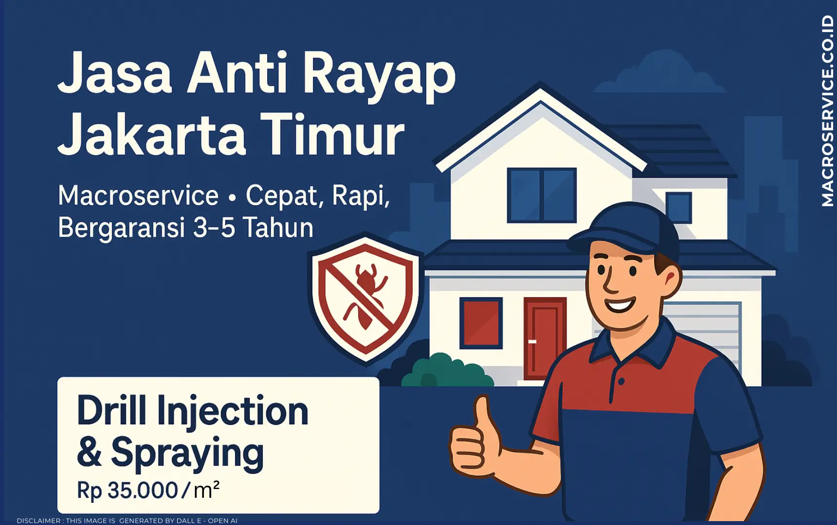 Jasa Anti Rayap Jakarta Timur | Bergaransi 3–5 Tahun – Macroservice